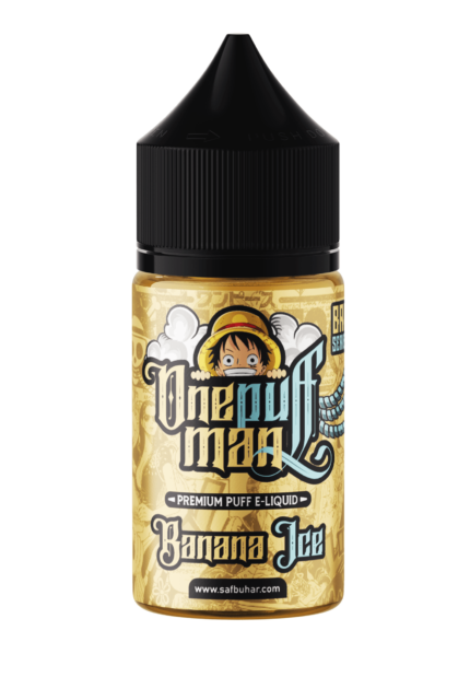 Saf Buhar - One Puff Man - Banana Ice - Premium Likit - Puff Bar Likiti